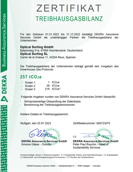 Optical Sorting - Polymer Separation Service"